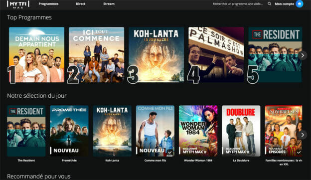 Avis MyTF1 Max en 2023 : les séries TF1 en avance, replay sans pub et ...