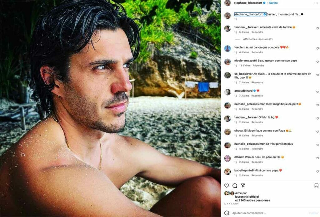Stéphane Blancafort de Ici tout commence avec Bastien son fils beau gosse : Exit Jim et Thibault ...